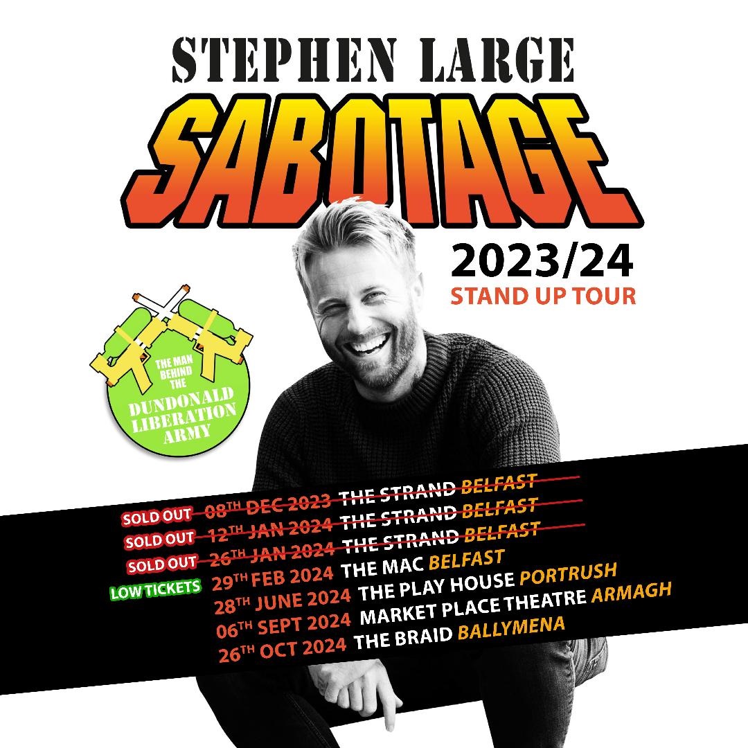 Stephen Large Talks About His Stand-Up Tour ‘Sabotage’, February 2024 – CultureCrush NI